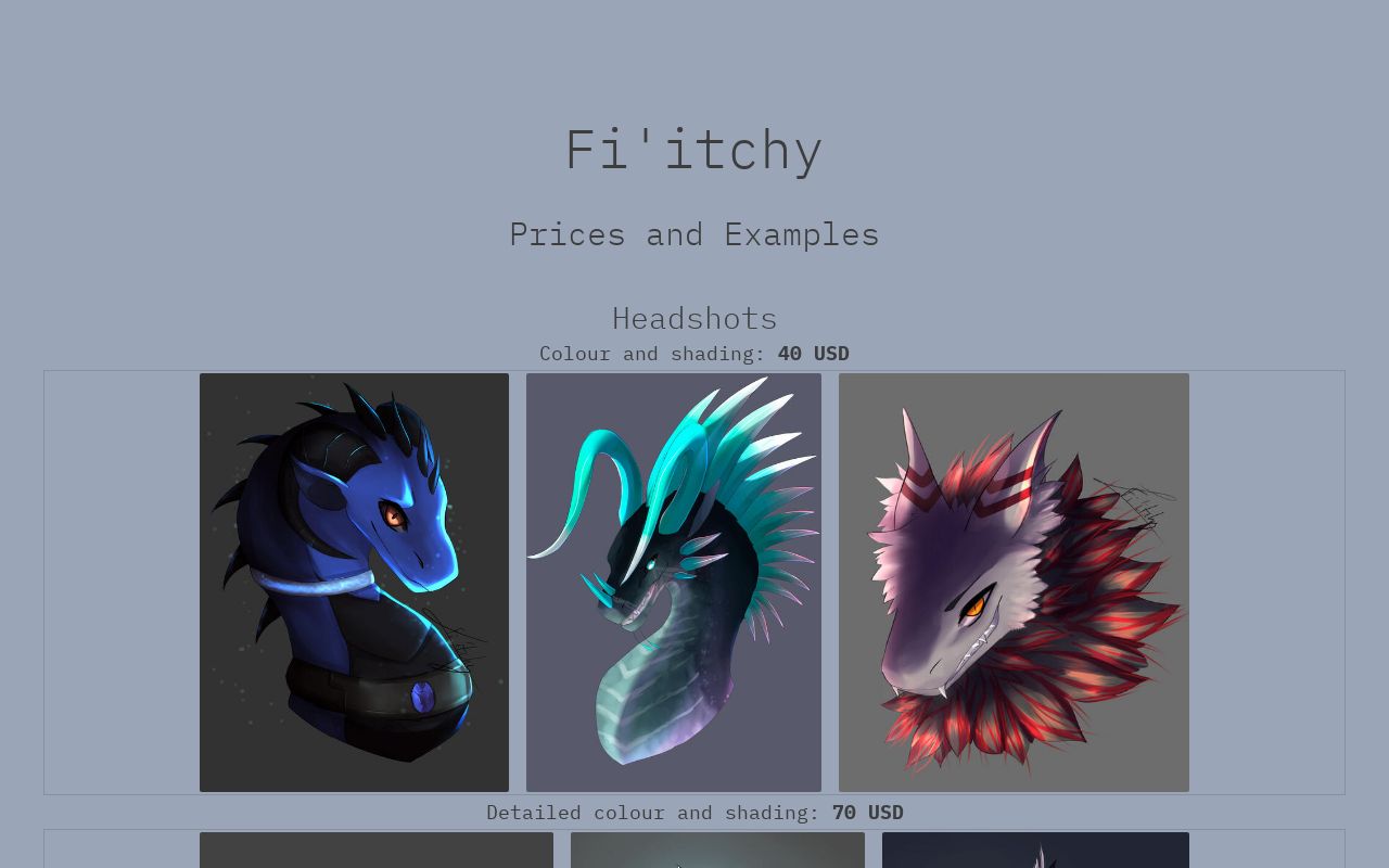 Fi'itchy - prices and examples